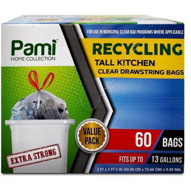 XUXRUS 1.2 Gallon Small Tote Trash Bags Bathroom Trash Bags, 72 per ...