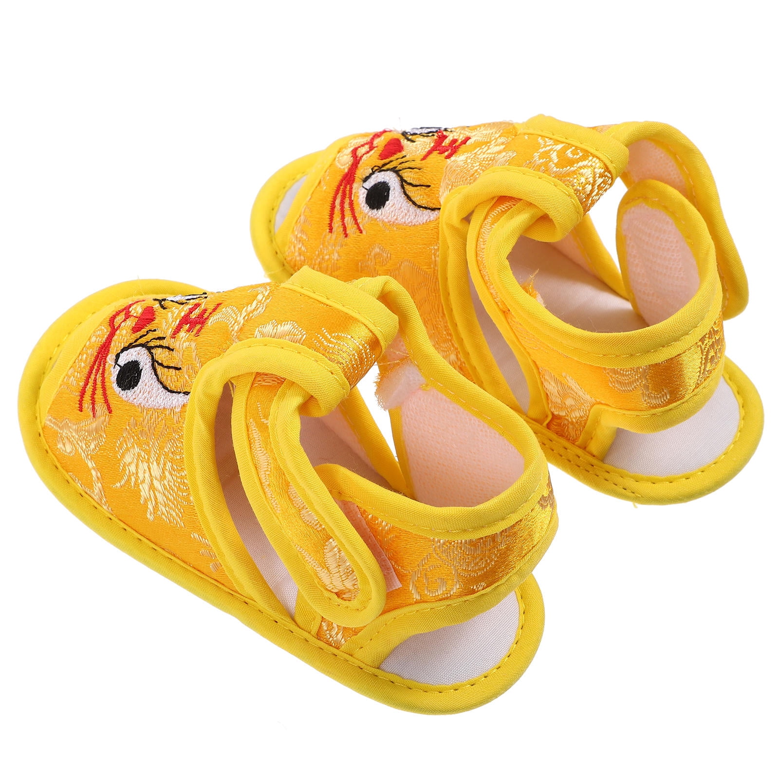 PAMINGONO 1 Pair Baby Boy Walking Shoes Yellow Leather Breathable for ...