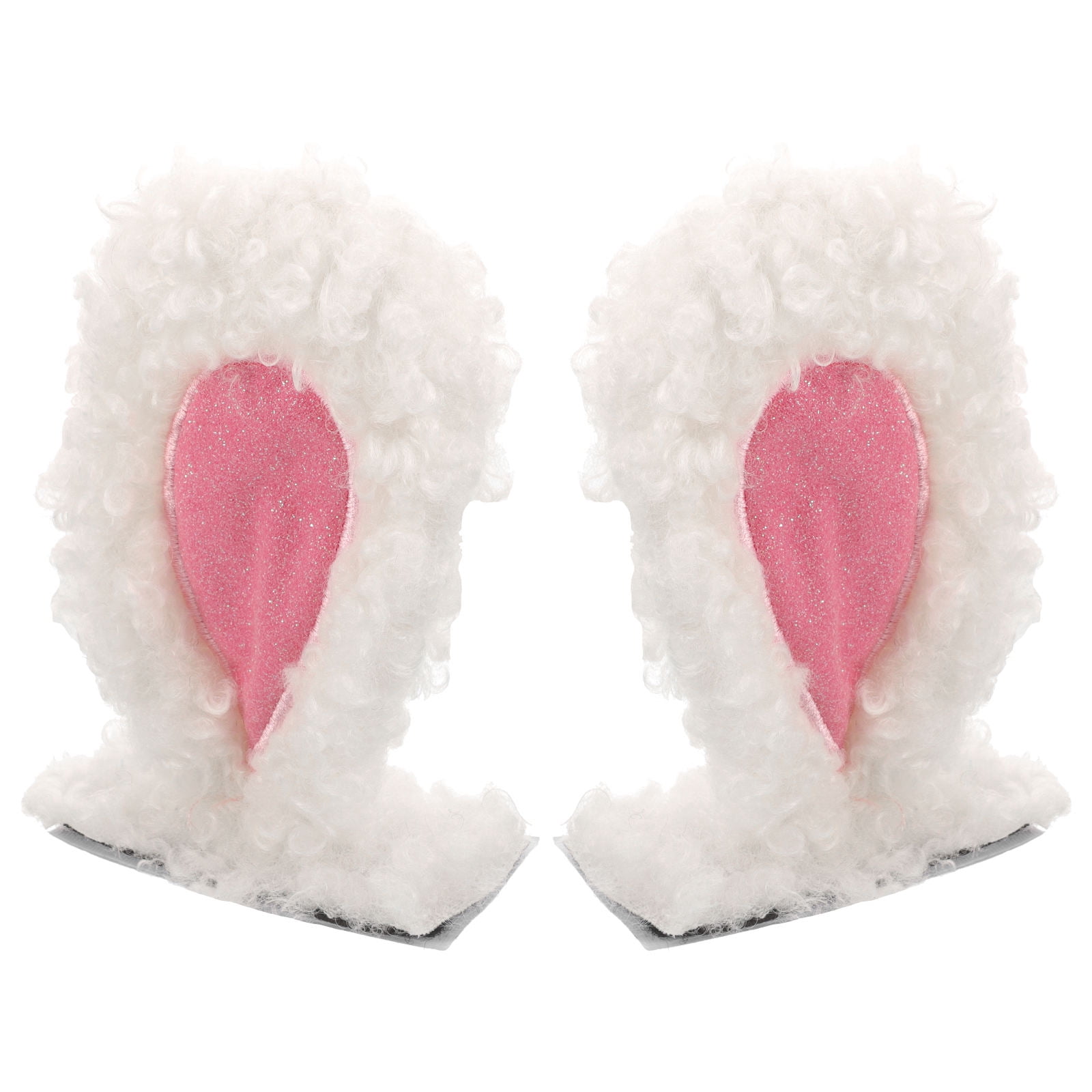PAMINGONO 1 Pair Imitation Wool Rabbit Ear Shape Helmet Accessory for ...