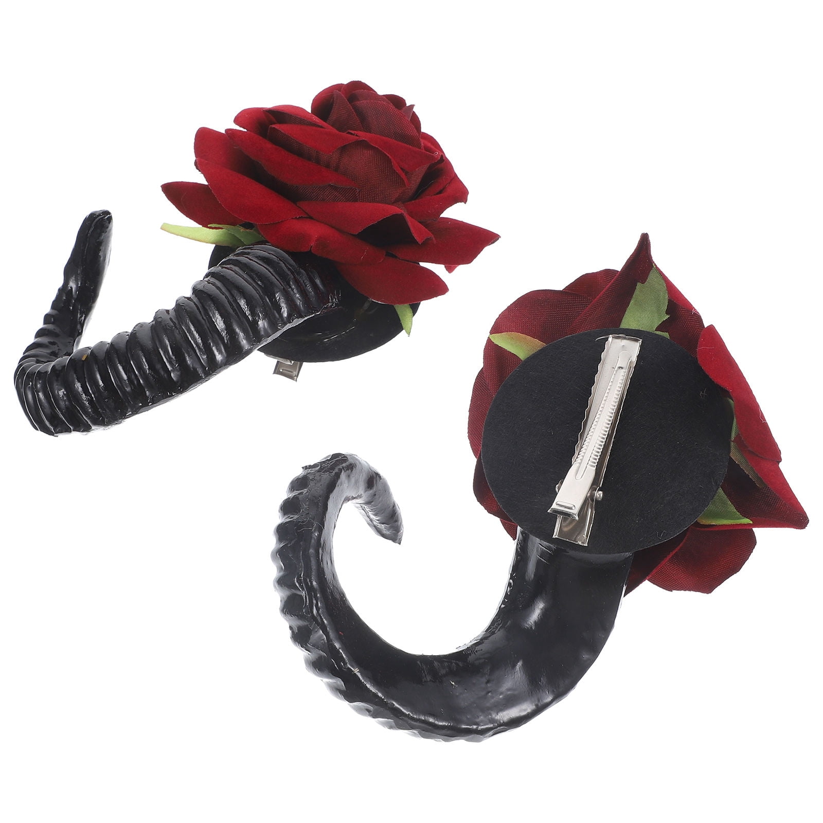 PAMINGONO 1 Pair Multi Color Gothic Hair Clips for Women Props ...