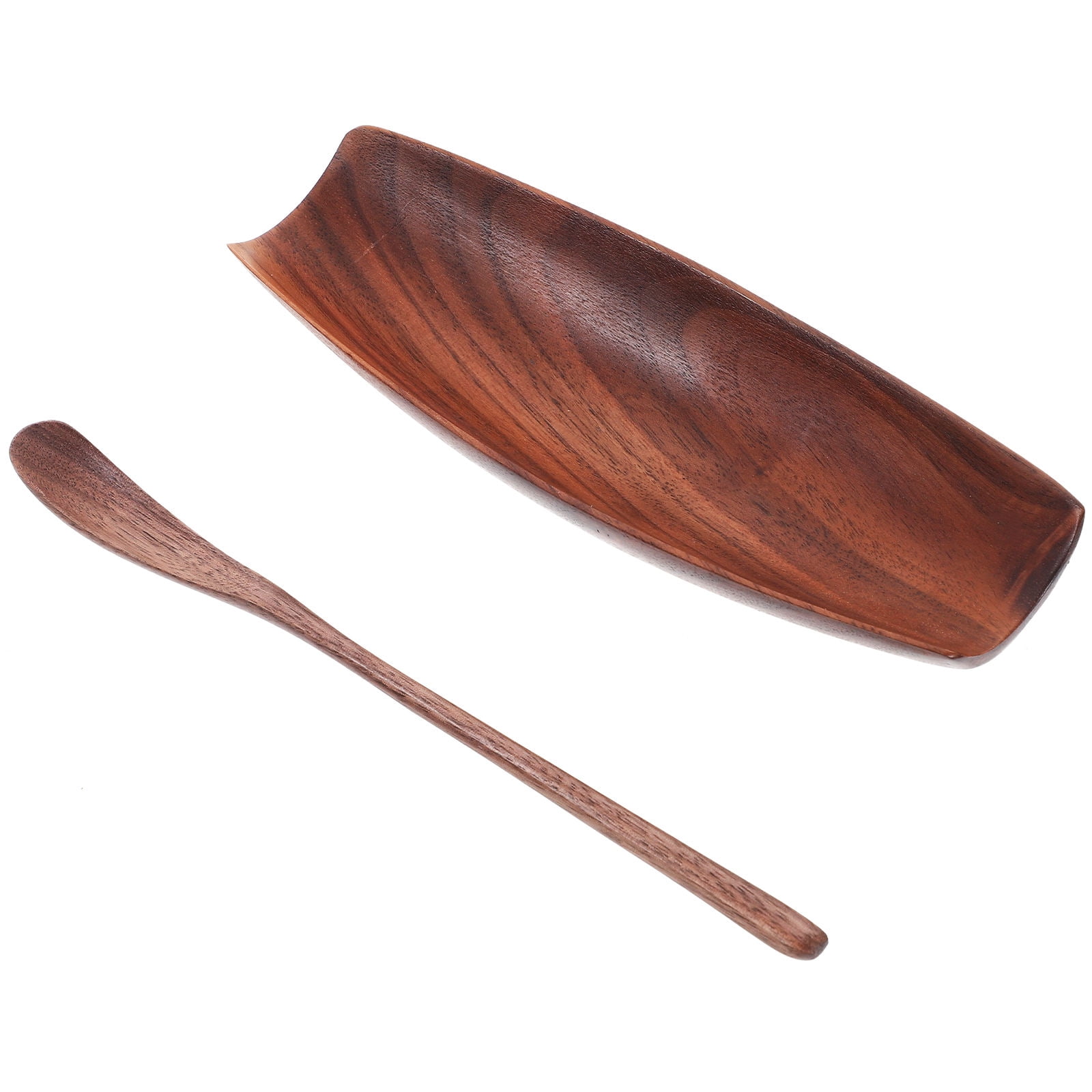 PAMINGONO 1 Set Boat Shaped Tea Shovel And Spoon Made From Wood ...