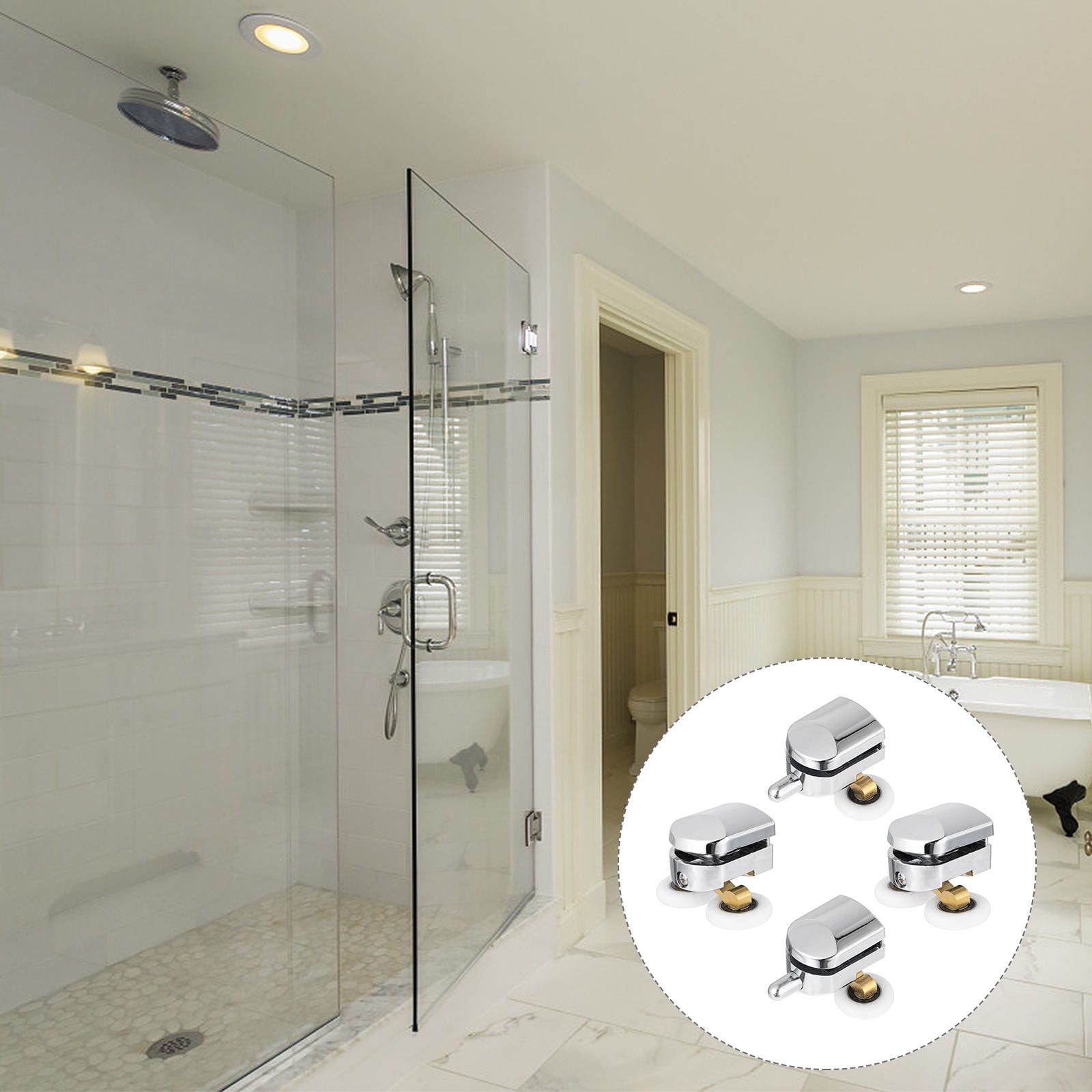 PAMINGONO 1 Set Copper Shower Door Wheel for Massage Cabin Shower Door ...