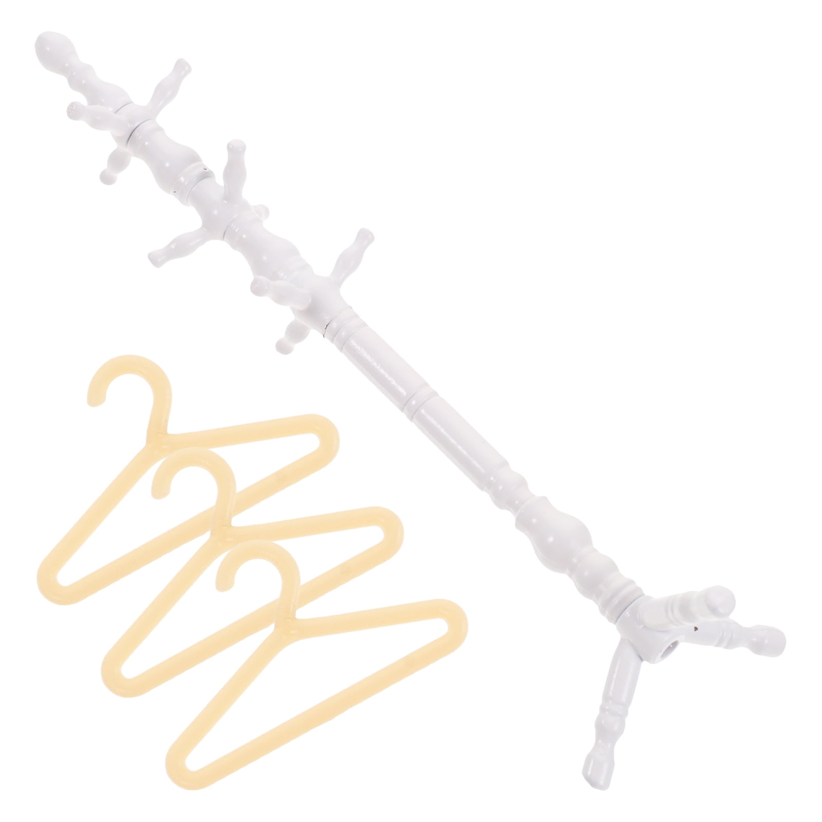PAMINGONO 1 Set Mini Hangers for Doll Clothes in Beige with Retro Style ...