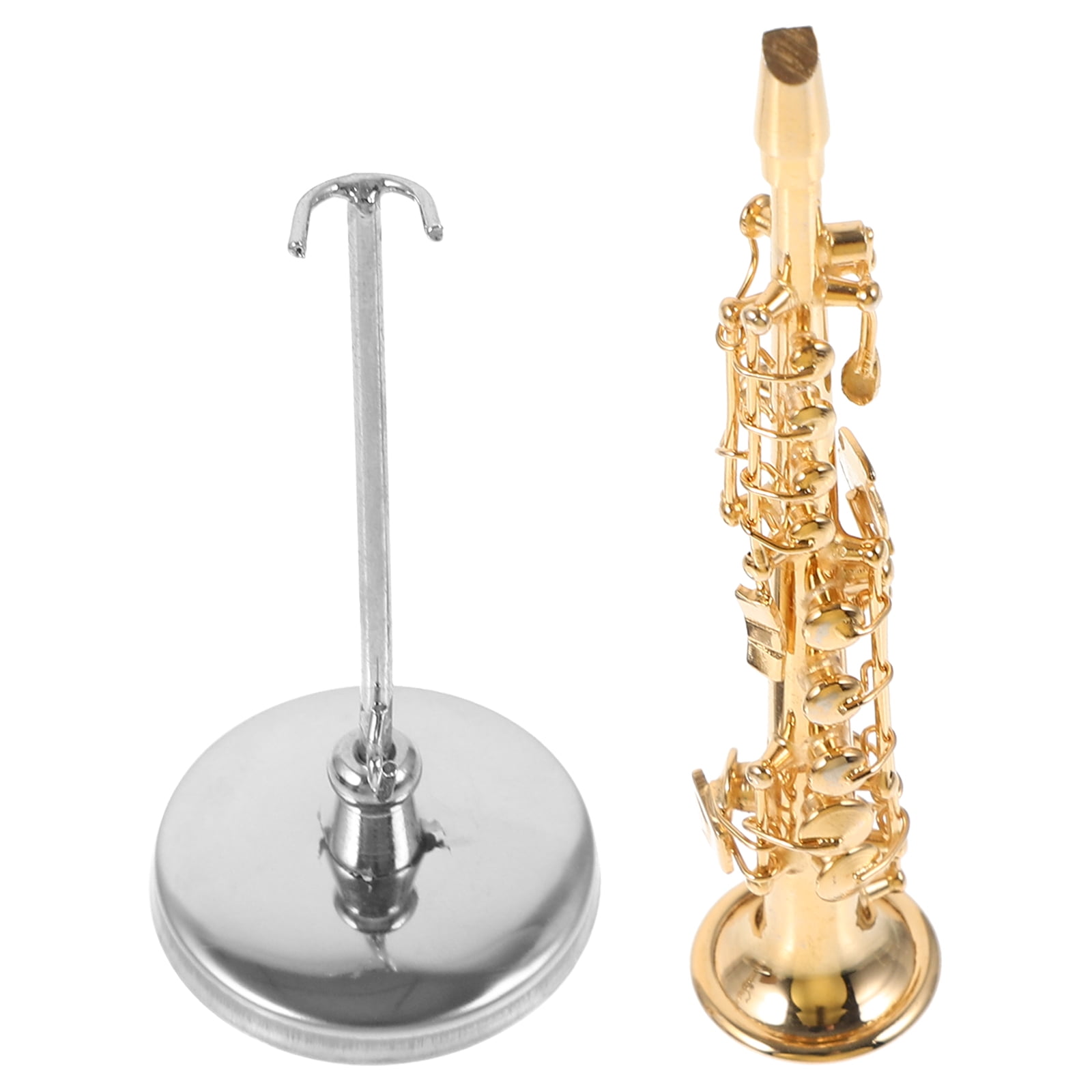 PAMINGONO 1 Set Mini Musical Decor Miniature Saxophone 24K Gold Plated ...
