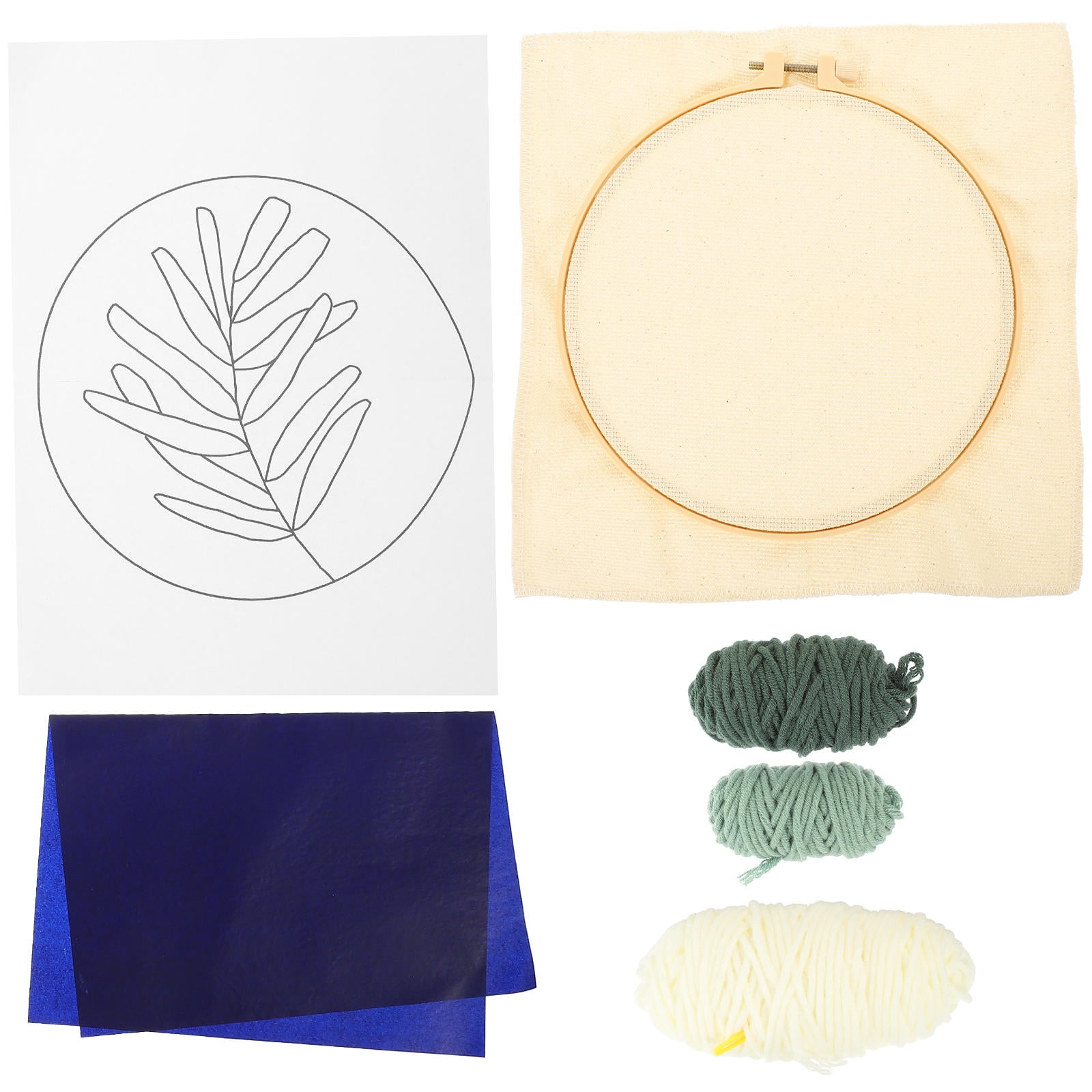 PAMINGONO Beginner Embroidery Kit 1 Set Assorted Color Craft Supplies ...