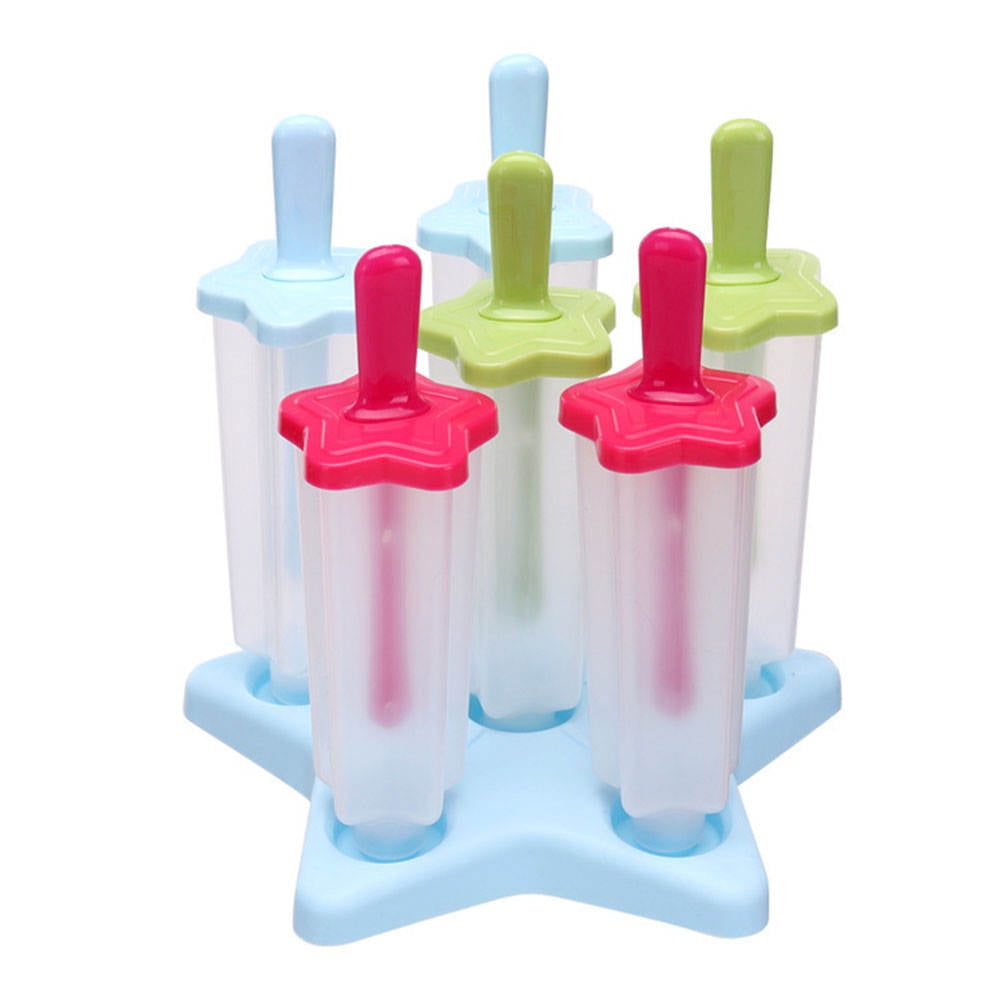 PAMINGONO 1 Set Star-Shaped Ice Lollies Moulds With Handle Design For ...