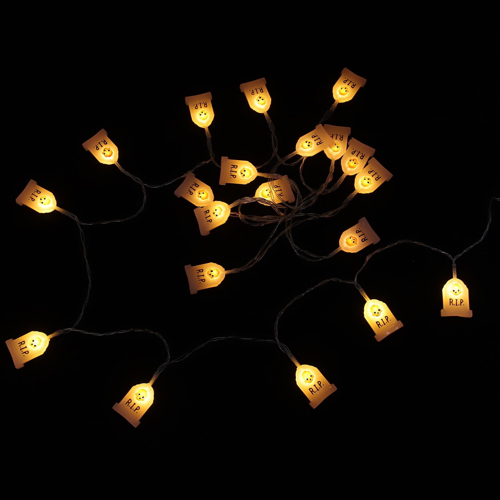 PAMINGONO 1 Set String Light Tombstone Shaped Plastic Illumination for ...