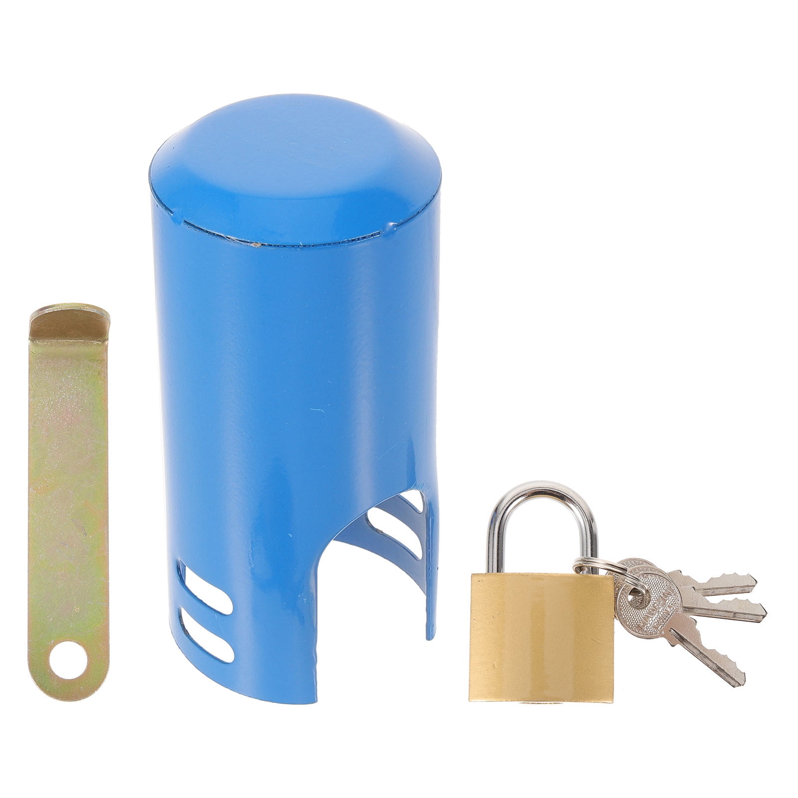 PAMINGONO 1 Set of Practical Spigot Lock Iron Blue with Locking ...