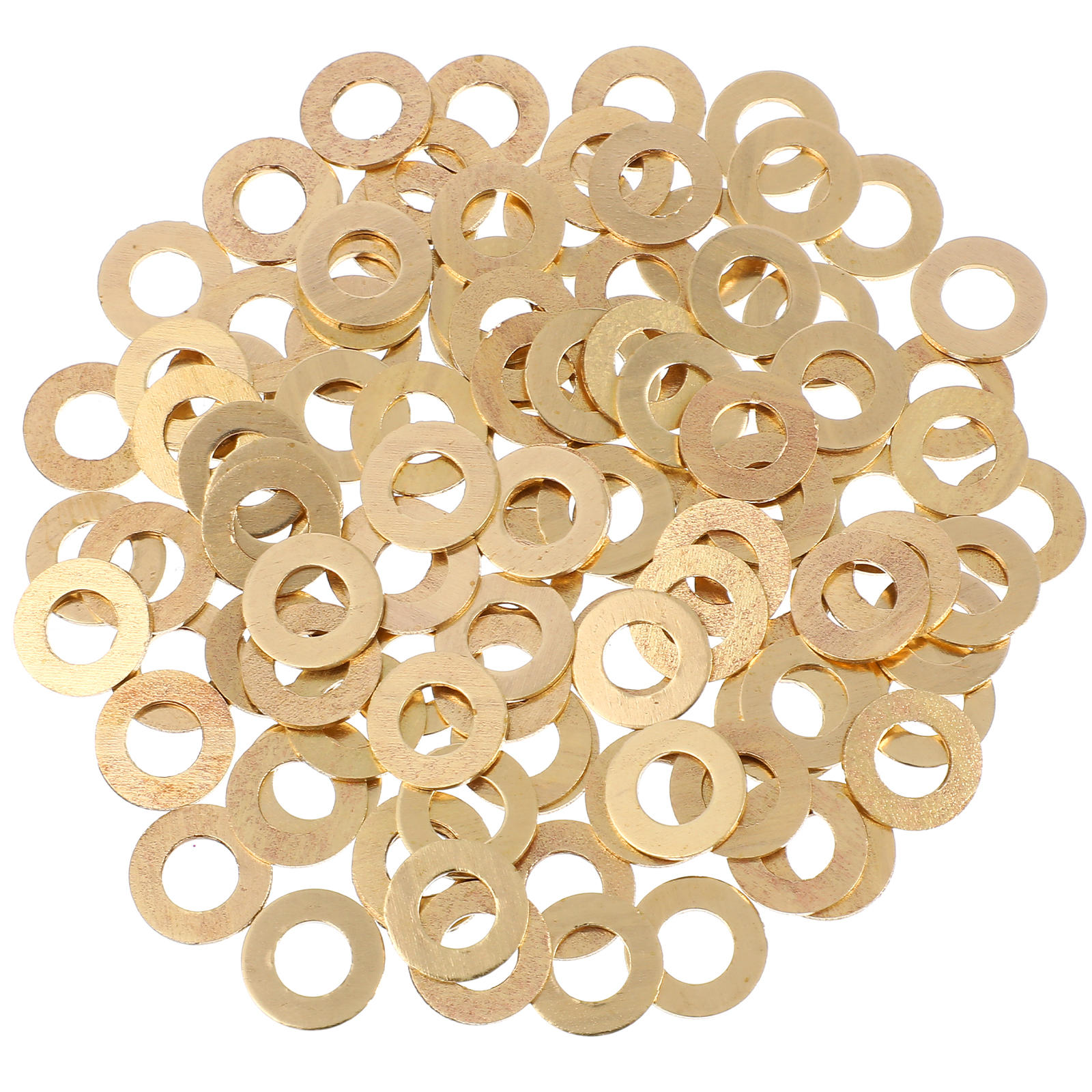 PAMINGONO Large Copper Washers Round Brass Golden 100 Pcs - Walmart.com