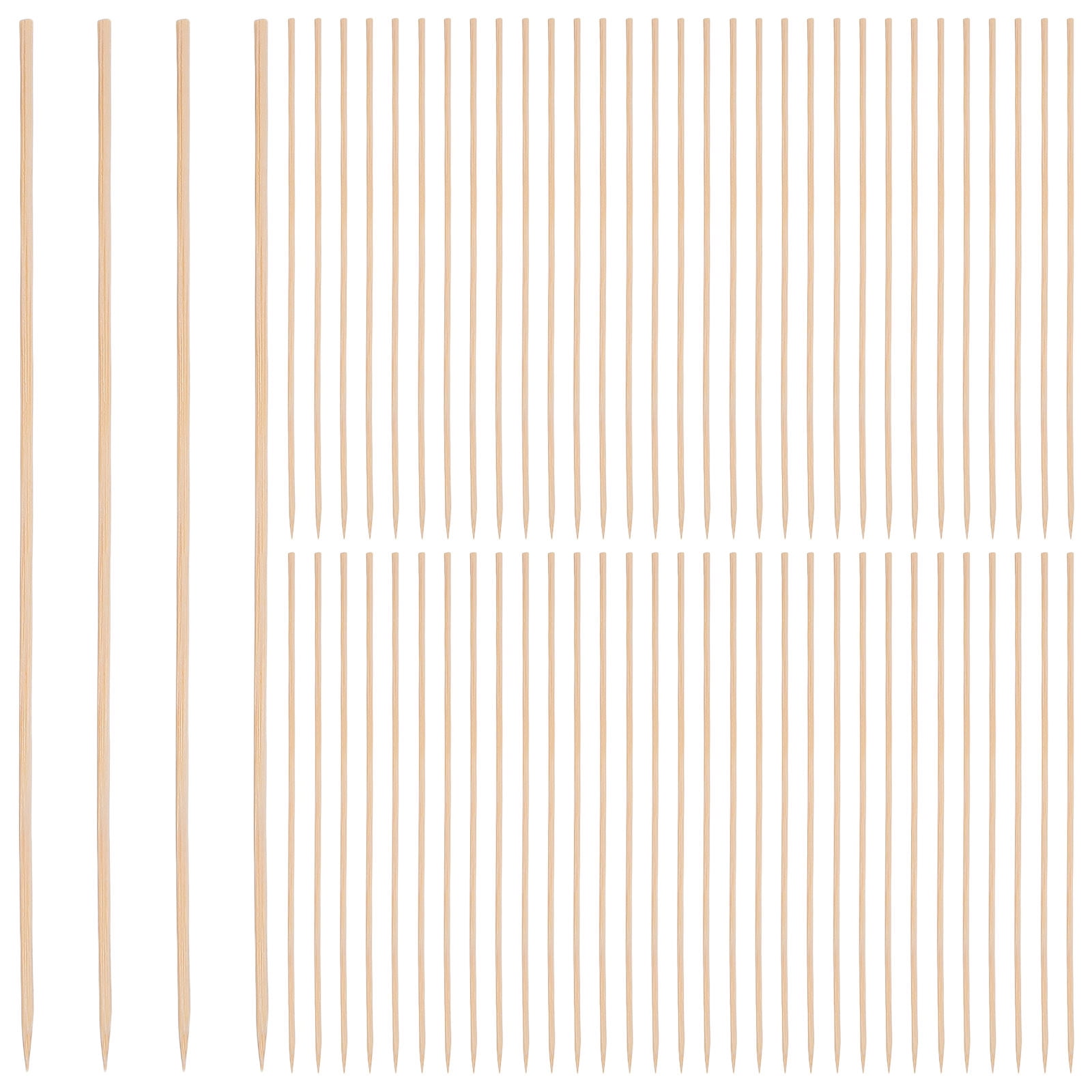 PAMINGONO 100 Pcs Short Skewers Metal Barbecue Sticks for General Users ...