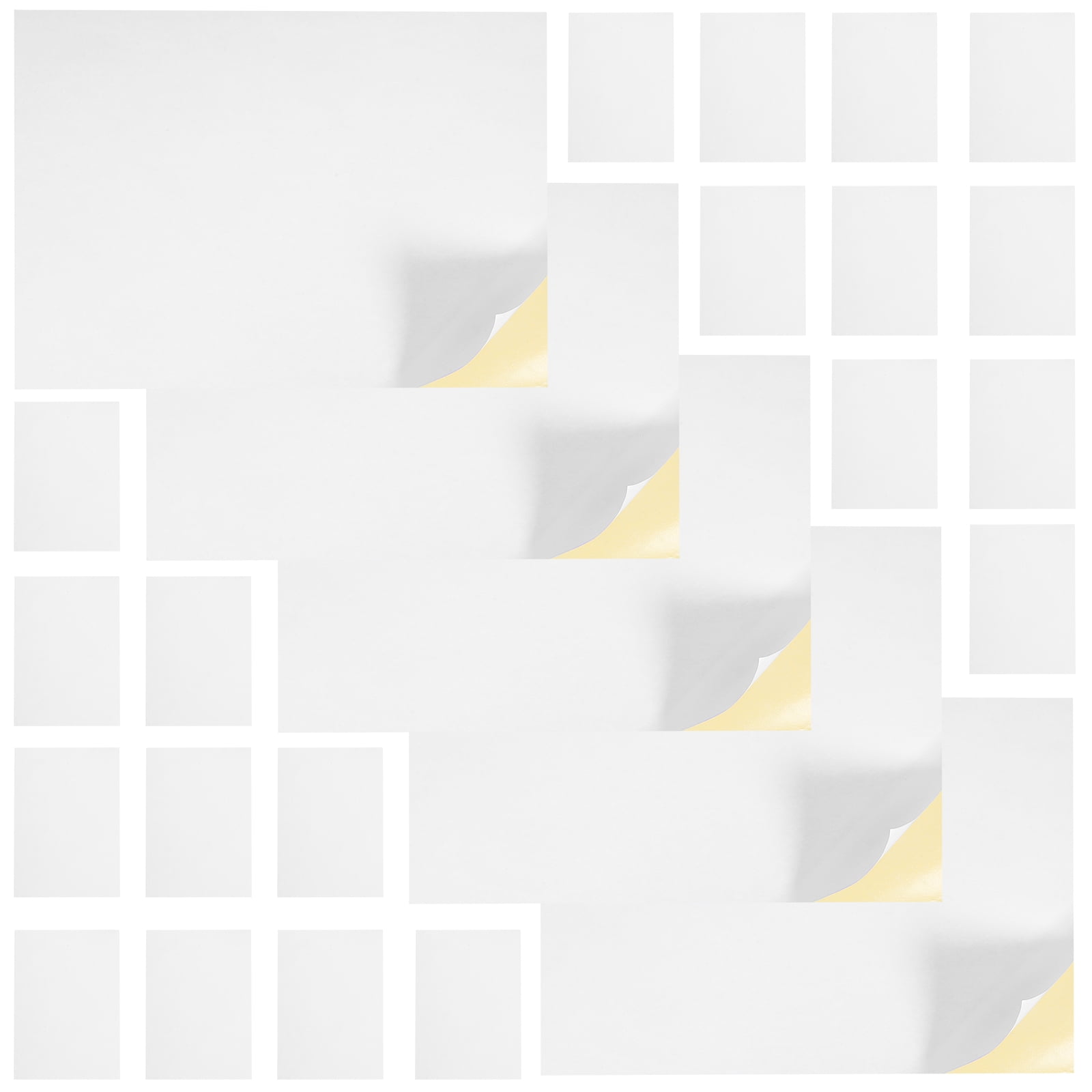 PAMINGONO 100 Sheets Printable Sticker Paper for Printer Adhesive ...