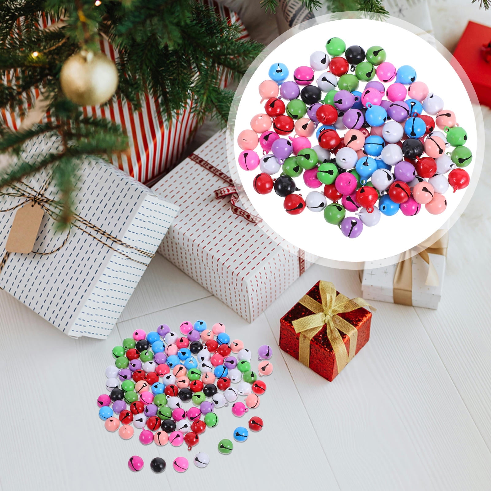 PAMINGONO DIY Craft Jingle Bells Durable Iron Assorted Color for ...
