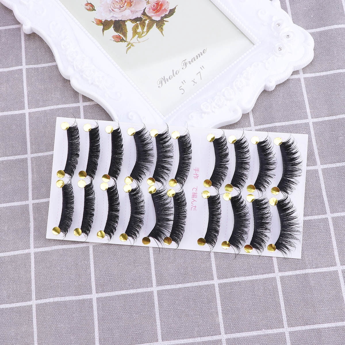 PAMINGONO 10Pairs 3D Imitation False Lashes Natural Look Eyelash ...