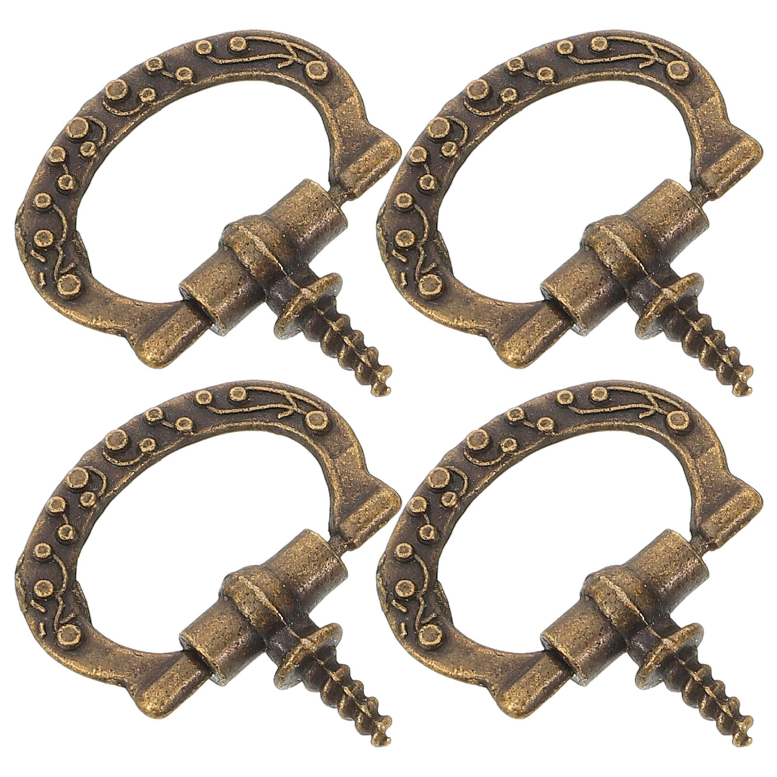 PAMINGONO 10Pcs Mini Pull Handle Jewelry Box Pull Handle Dark Brown ...