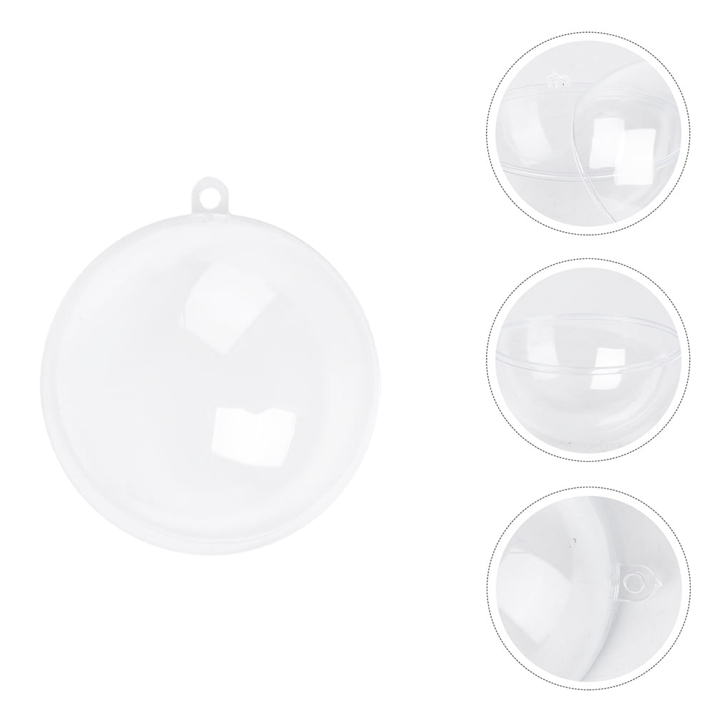 PAMINGONO 10Pcs Plastic Fillable Baubles for Craft ABS Fillable Hanging ...