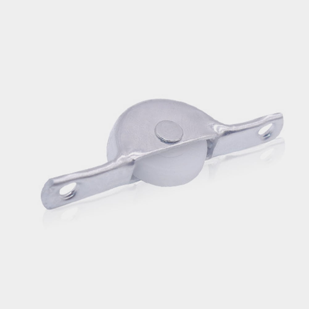 PAMINGONO 10Pcs Silver Galvanized Iron Pulleys for Door Track Pulley ...