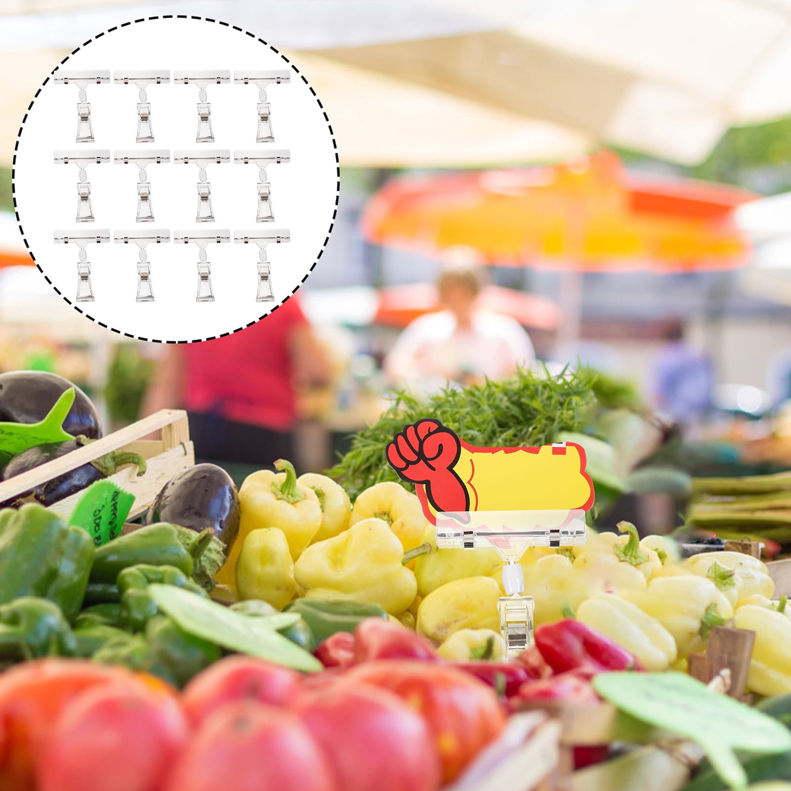 PAMINGONO Rotatable Sign Holder Clips for Home and Office Use ...