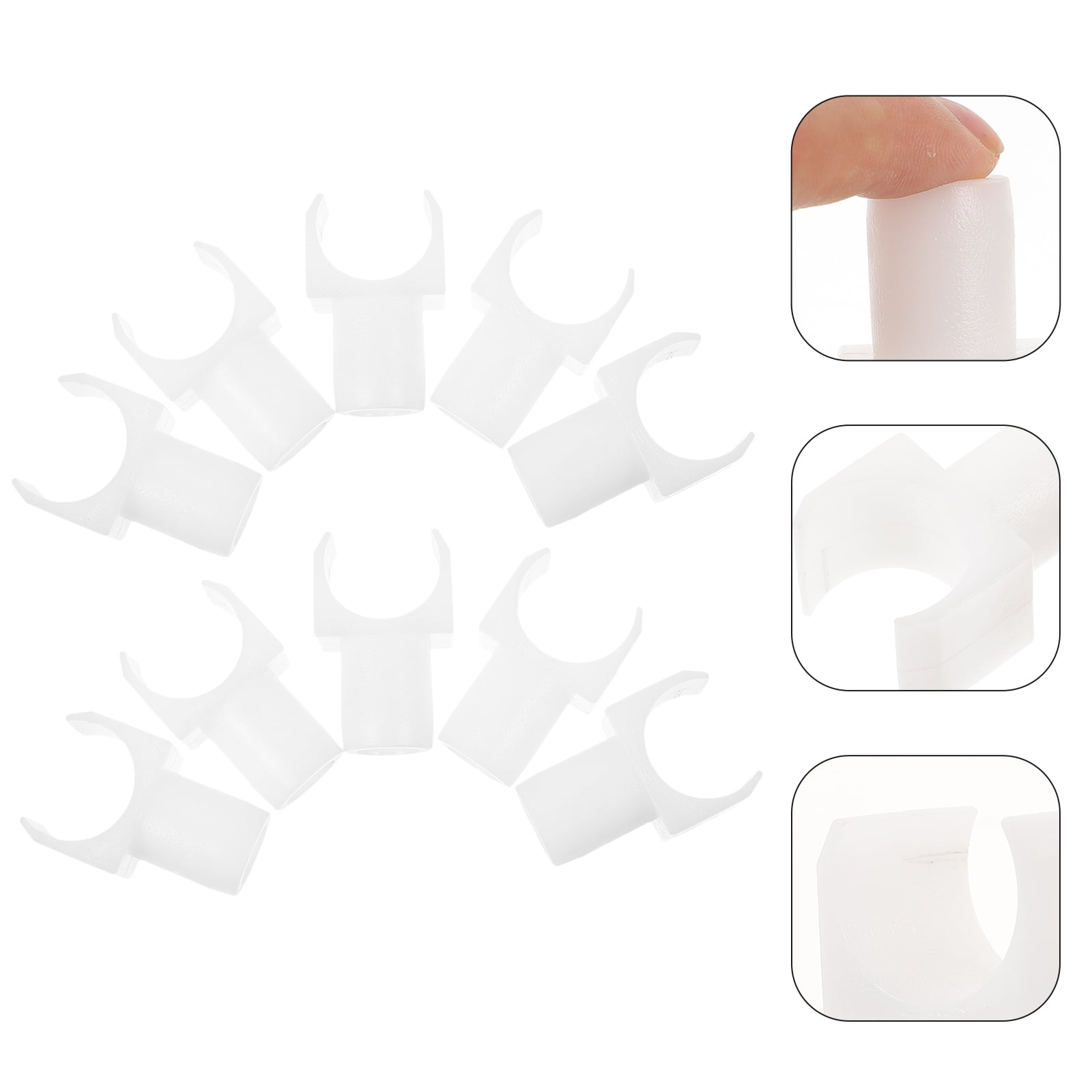 PAMINGONO Wheelchair Seat Rail Guide Replacement Part White 10pcs 1.7x1.1x0.9in ABS - Walmart.com