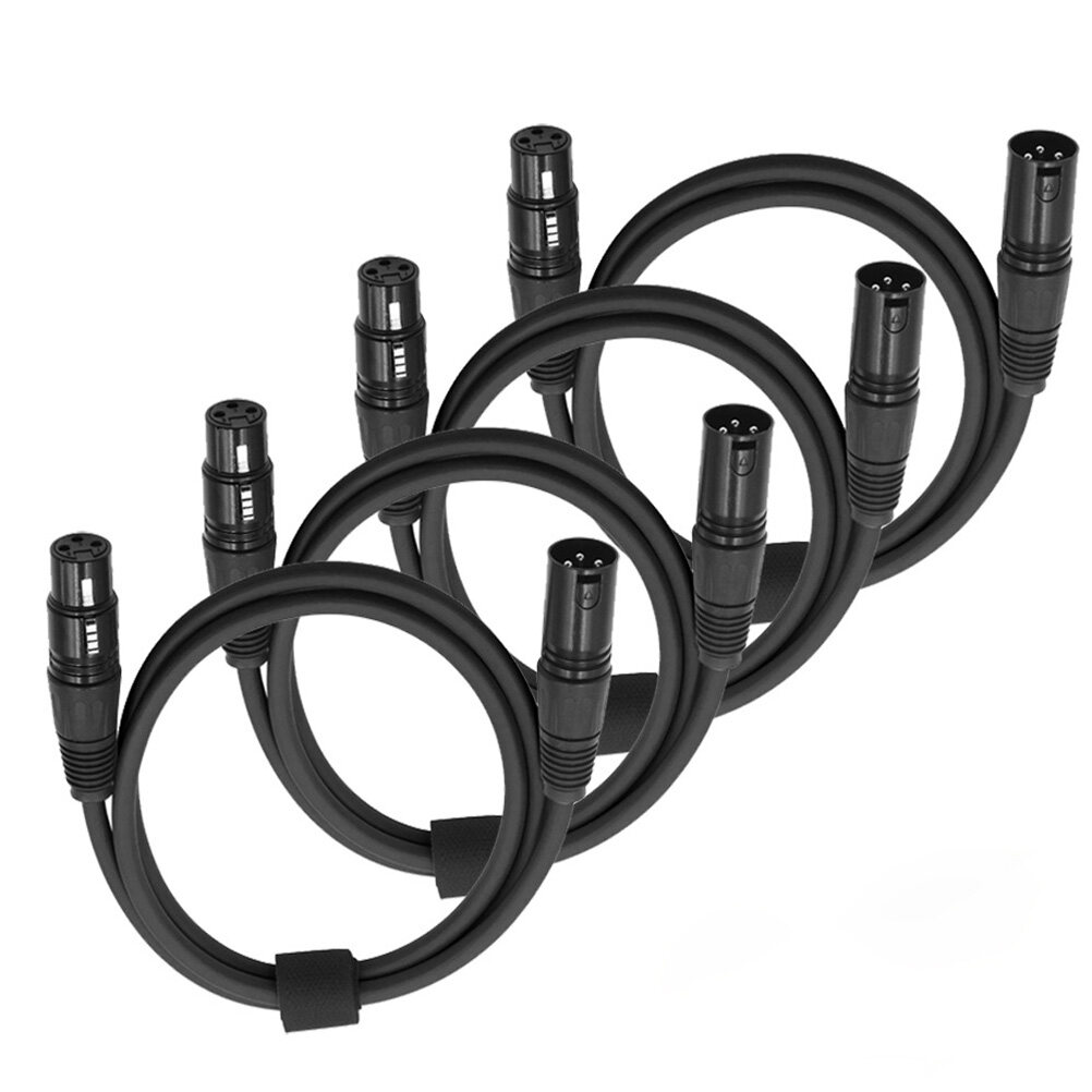 PAMINGONO 10pcs Black Cables for Concerts with EMI Shielding Design ...