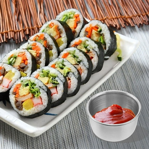 PAMINGONO 12Pcs Condiment Bowls 5.5x5.5x3cm Size for Outdoor Barbecue ...