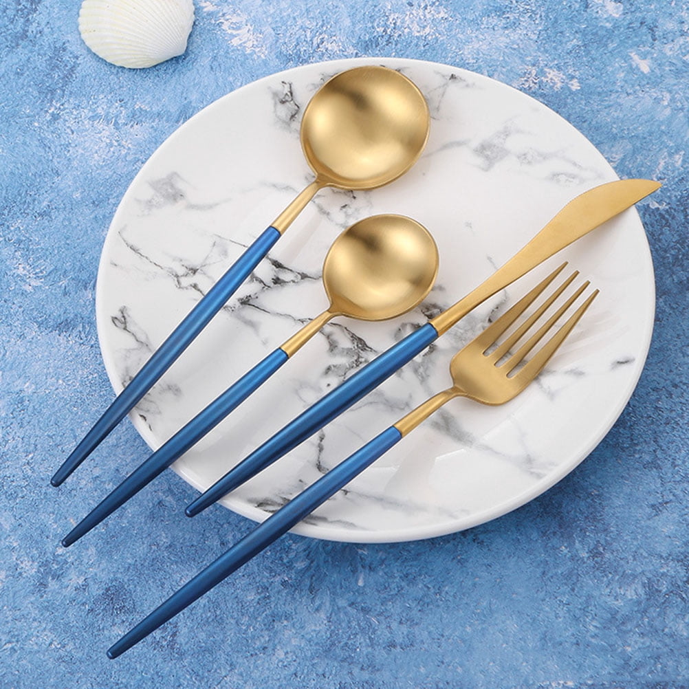 PAMINGONO 12Pcs Convenient Food Utensils Stainless Steel Cutlery Sets ...