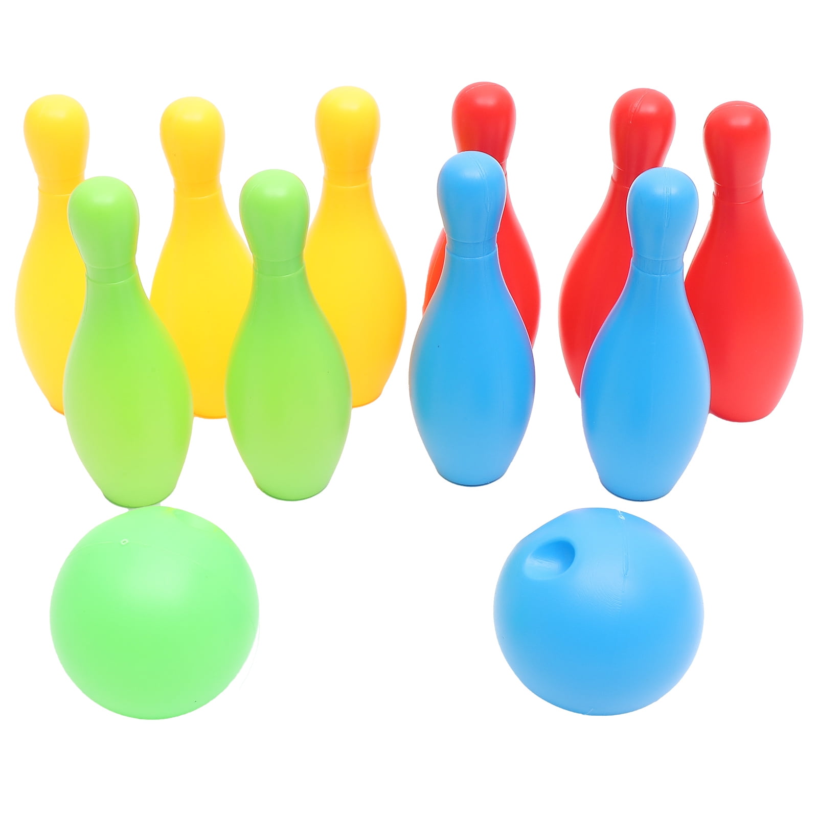 PAMINGONO 12Pcs Kids Toys Bowling Game Cylindrical Pins Mini Size ...