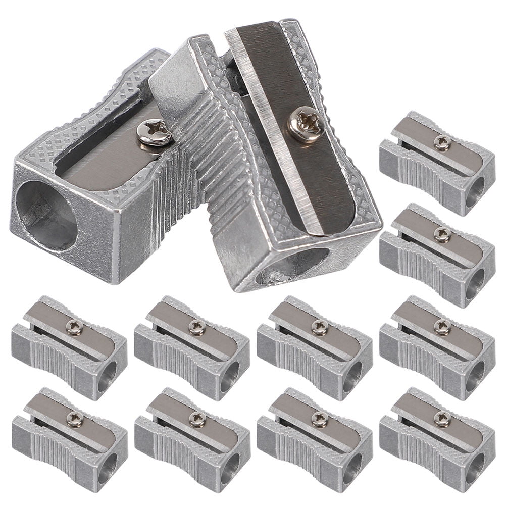 PAMINGONO 12Pcs Pencil Sharpeners Simple Shape Stainless Steel for Art ...