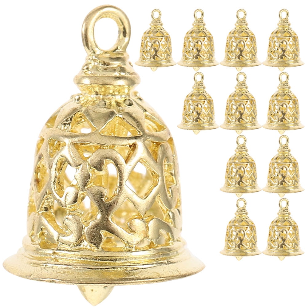 PAMINGONO Crafting Bells Golden 12Pack 0.6x0.5in Copper - Walmart.com