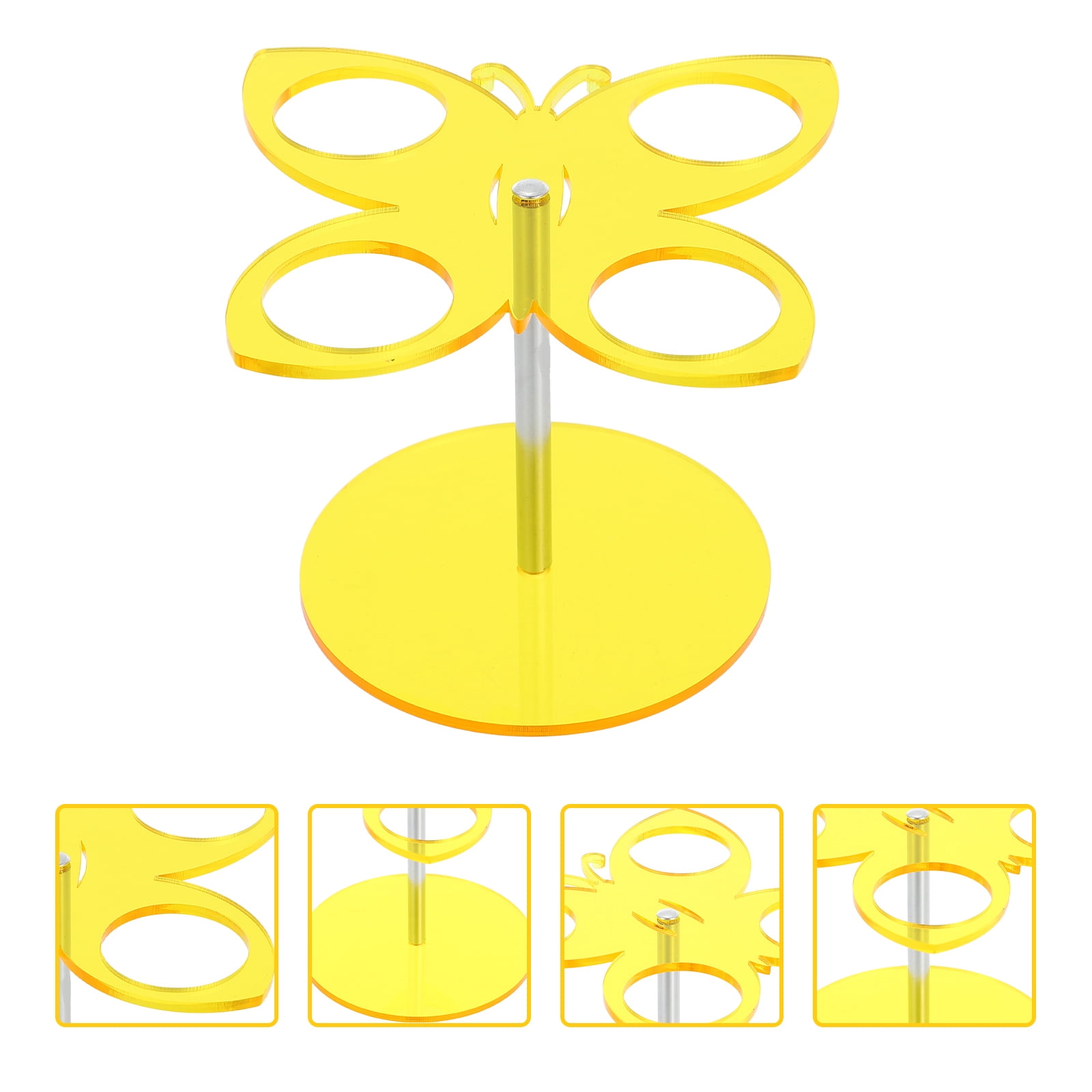 PAMINGONO Ice Cream Cone Stands Acrylic Transparent 1Set 4.8X4.5X3.9in ...