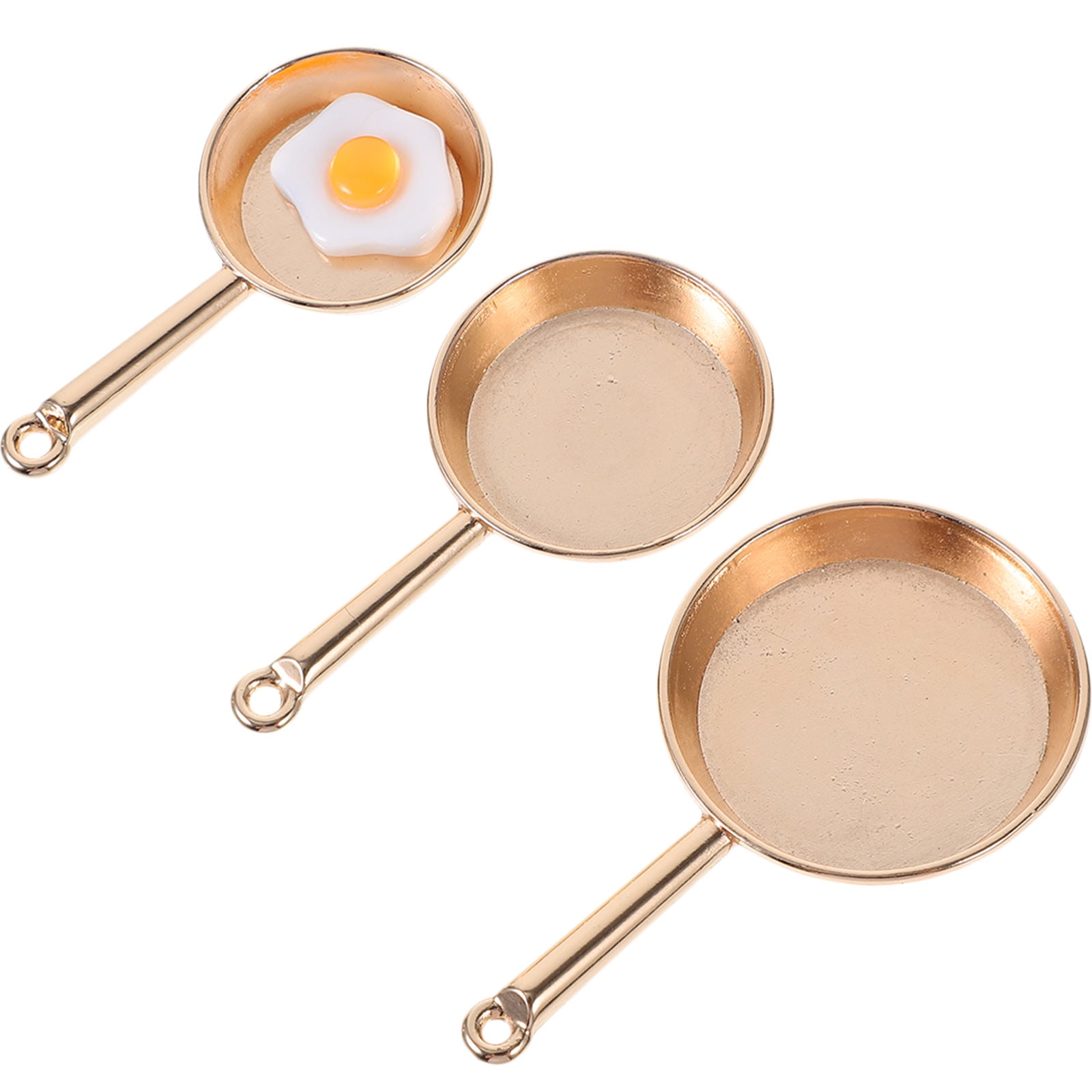 PAMINGONO Mini House Pan Miniature Frying Pan Metal 1 Set - Walmart.com