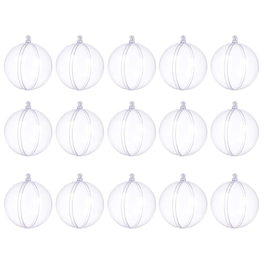 PAMINGONO 15Pcs Clear Balls For Craft Acrylic Fillable Sphere Pendant ...