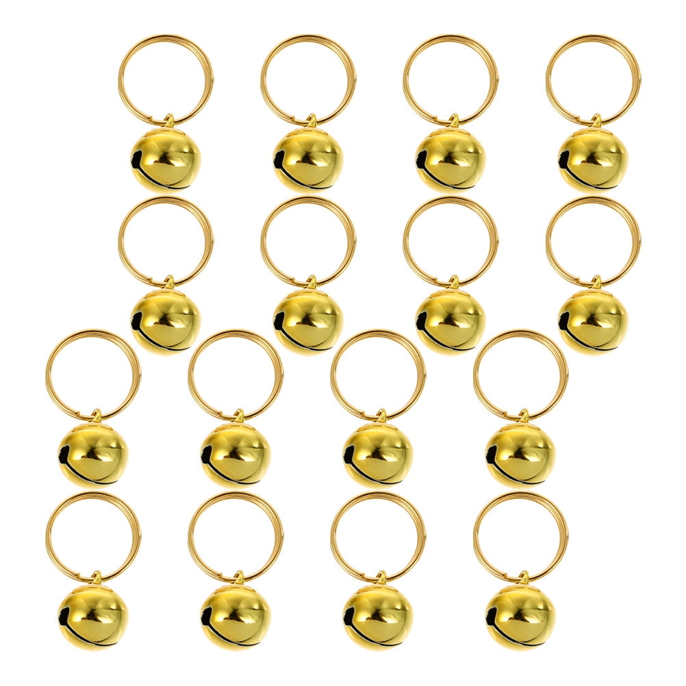 PAMINGONO 16Pcs DIY Copper Bells for Pet Owners and Round Shape with ...