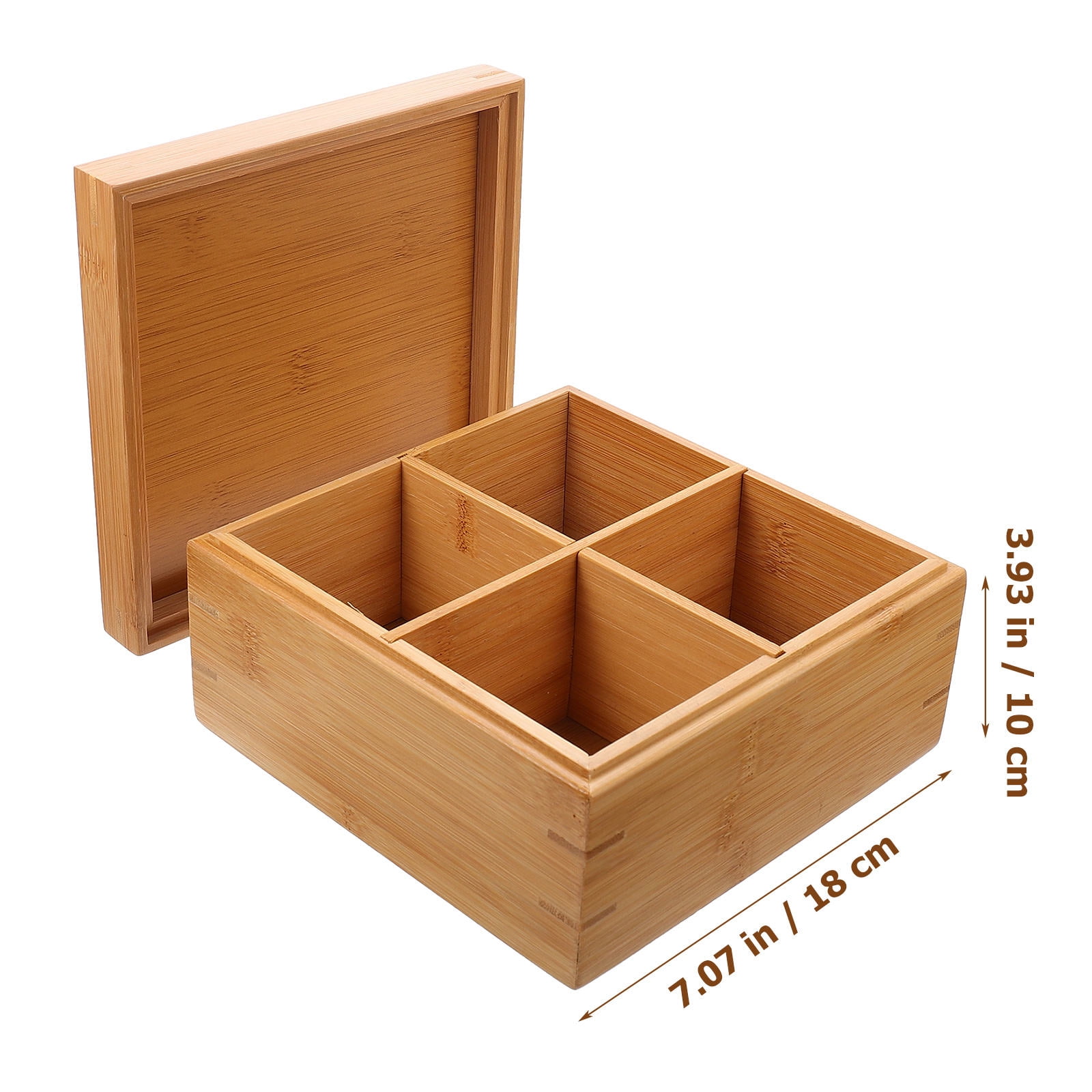 PAMINGONO Bamboo Tray For Serving Food Log Color 1 Set 7.07X7.07X3.93In ...