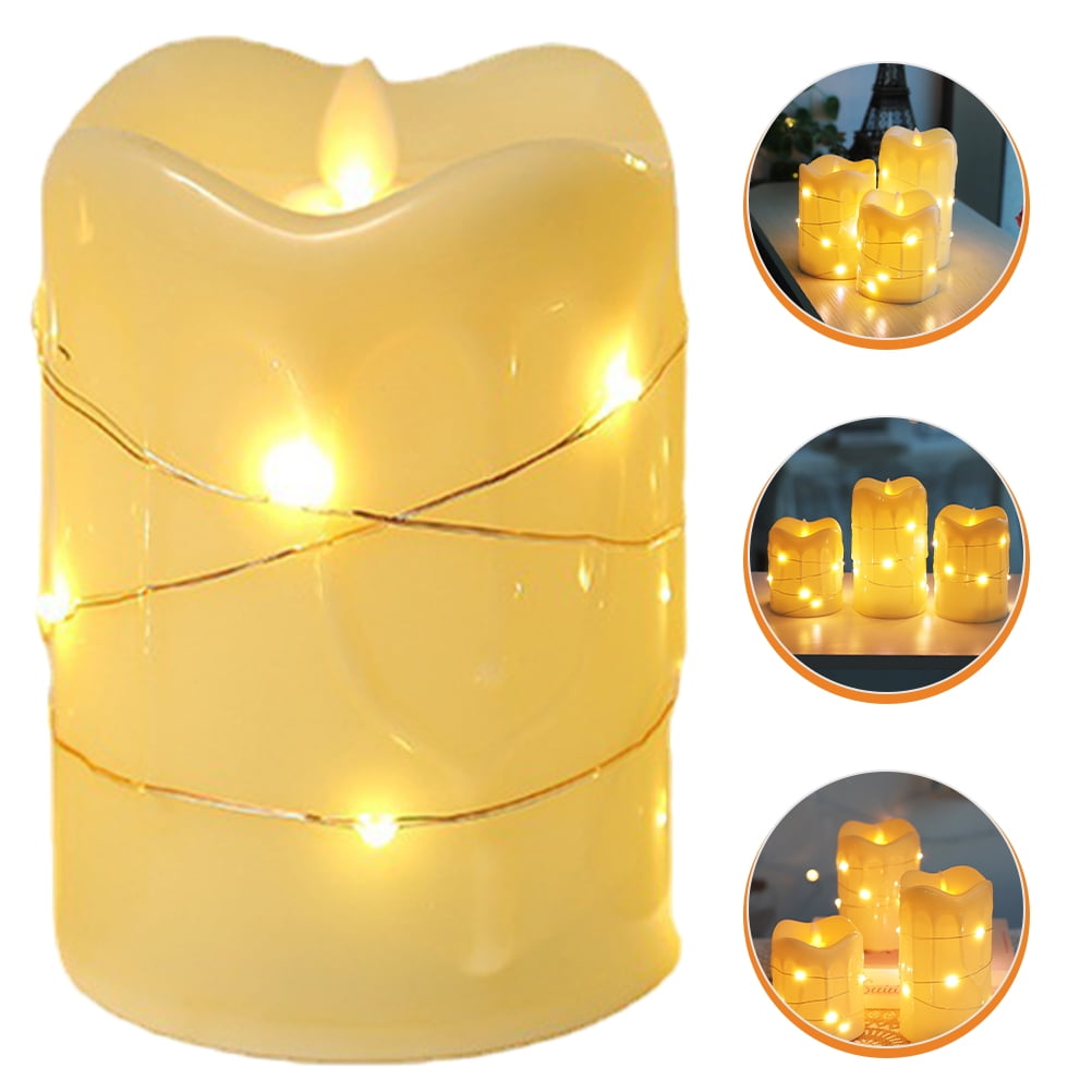 PAMINGONO 1Pack Candle Lamp Plastic Led Candles For Garden And Patio ...