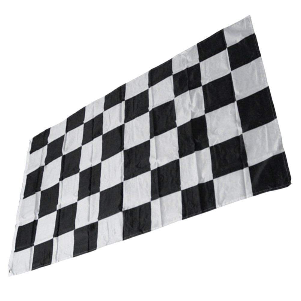 PAMINGONO Checkered Flags Banner Race Flag Polyester Checkerboard 1Pack ...