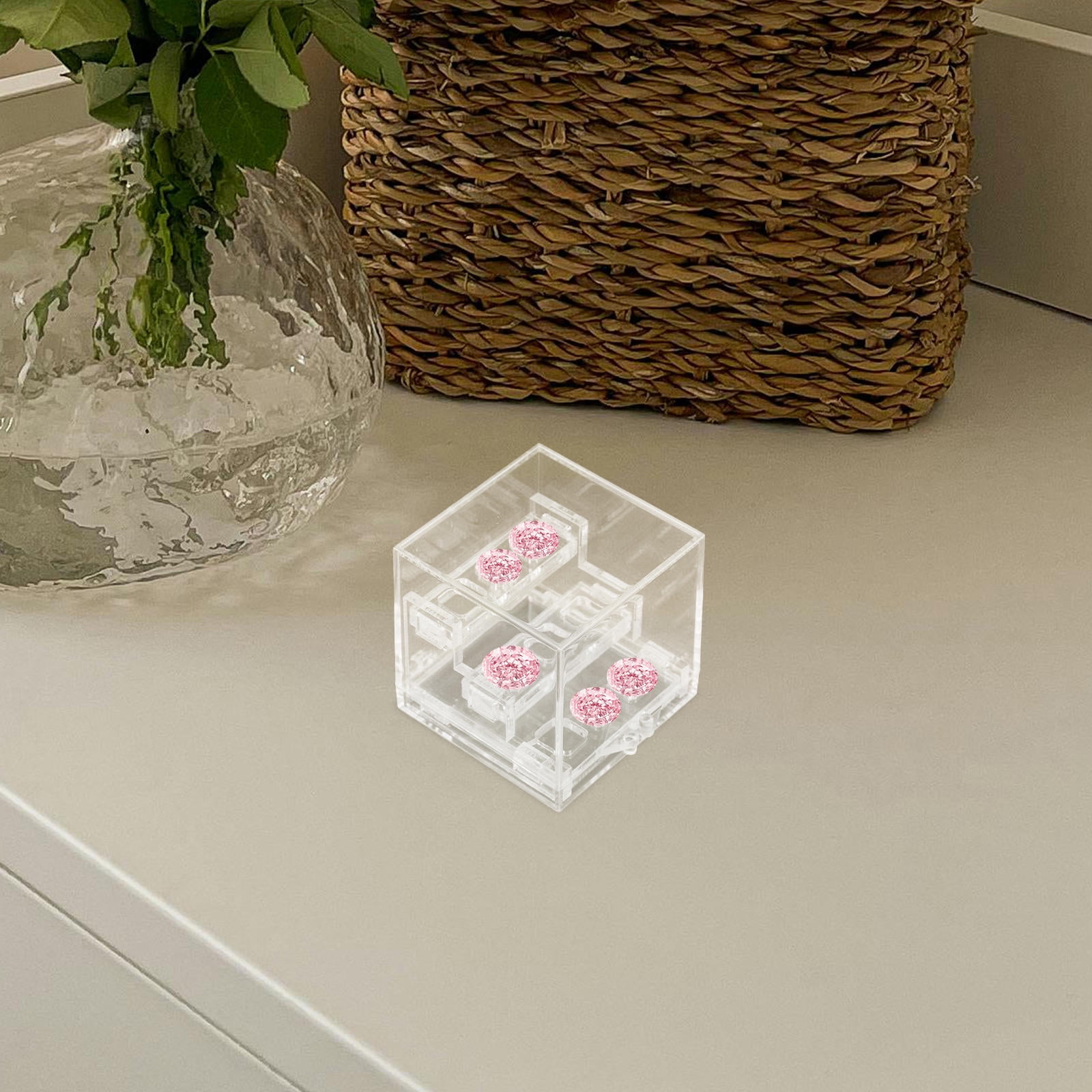 PAMINGONO 1Pack Clear Gemstone Storage Containers for Mineral Specimens ...