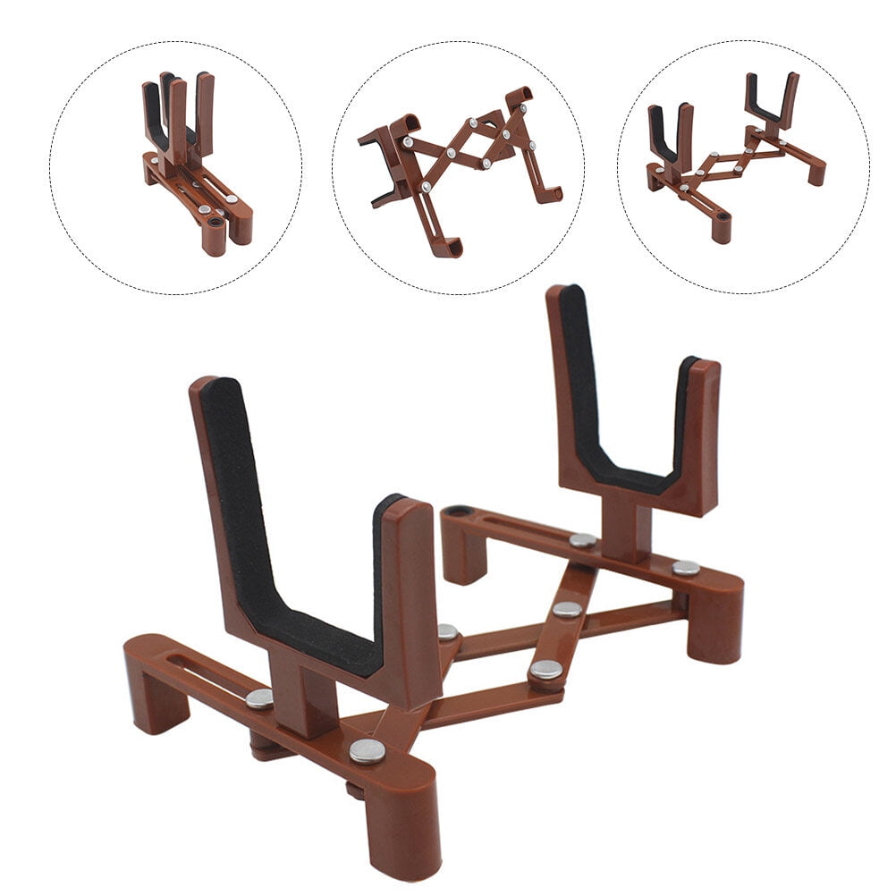 PAMINGONO 1Pack Coffee Colored Violin Stand for Students and ...