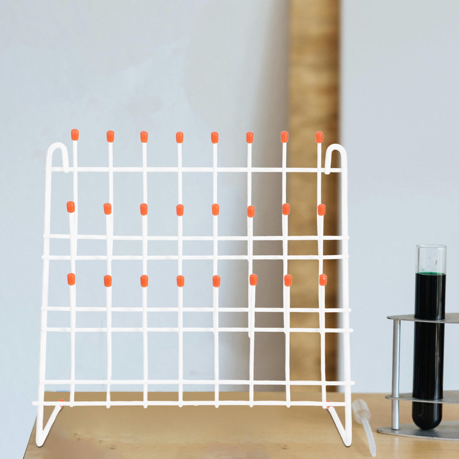 PAMINGONO 1Pack Aquarium Test Tube Holder Iron White Tube Drying Rack ...