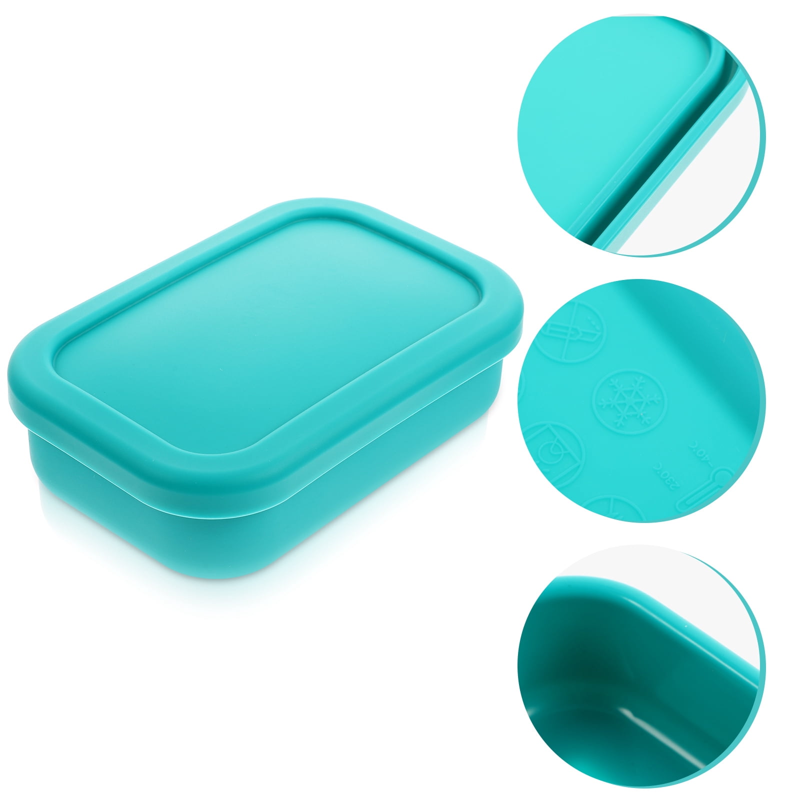 PAMINGONO 1Pack Fresh-Keeping Box Rectangular Silicone for Office ...
