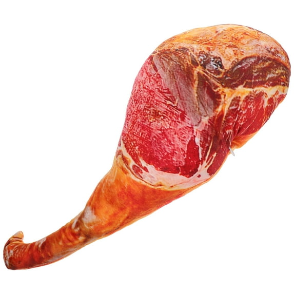 PAMINGONO 1Pack Ham Shaped Plush Toy Simulation Ham Hugging Pillow Food ...