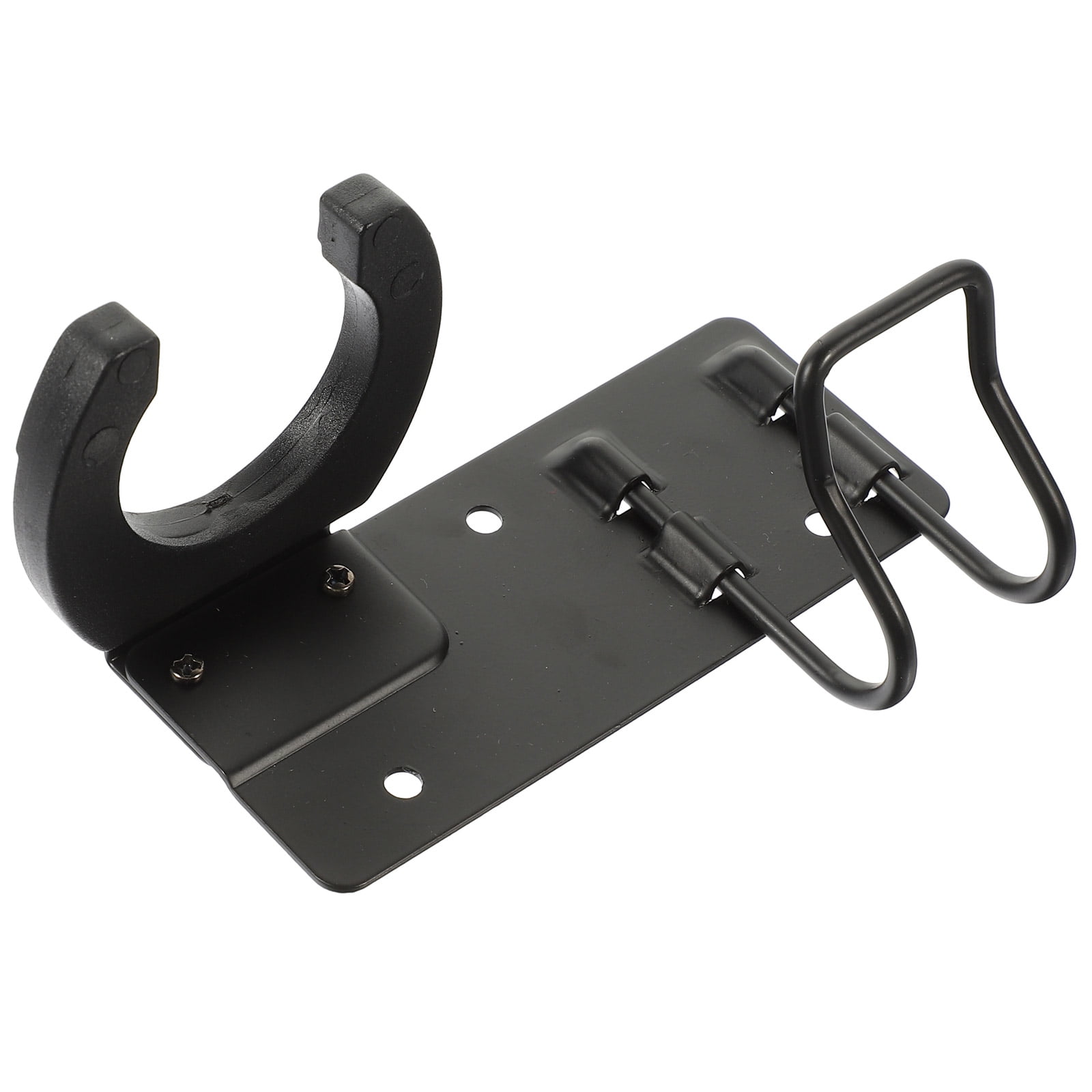 PAMINGONO Black Metal and Rubber Mic Wall Mount Support Space Saving ...