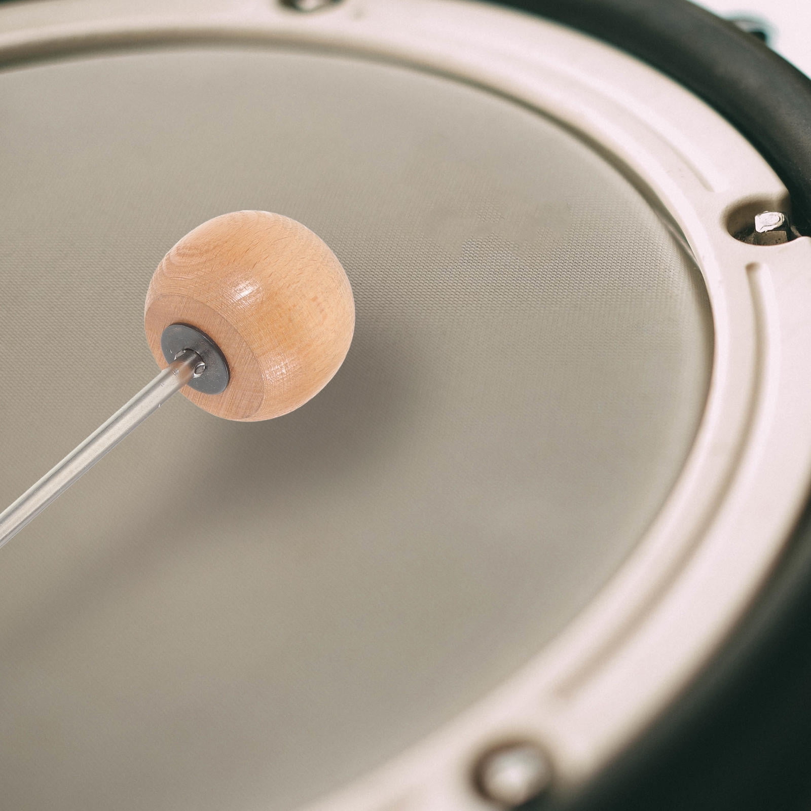 PAMINGONO 1Pack Metal and Wood Beater Head Shape Simple Design Kick Hammer for Drum Set ...