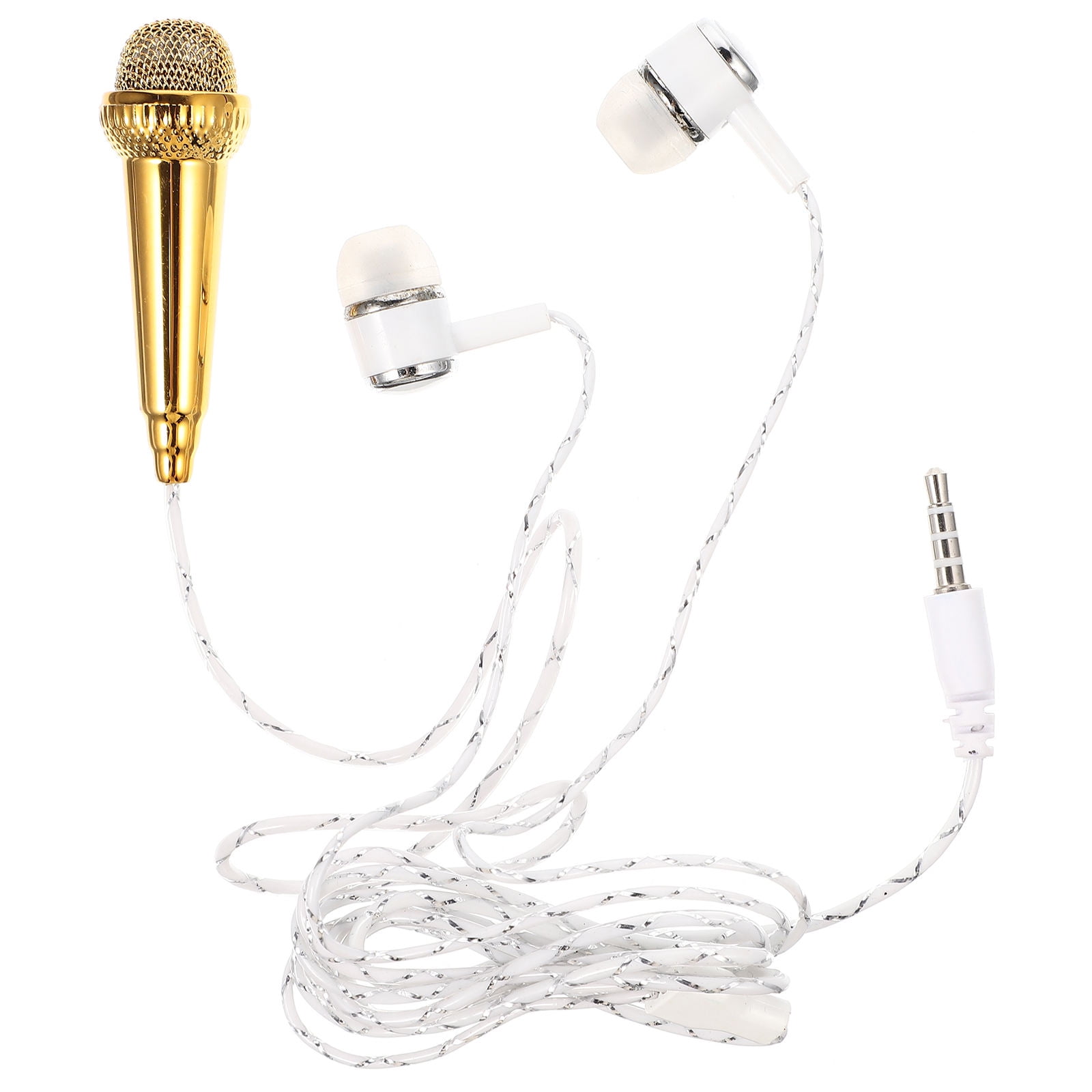 PAMINGONO Little Mics Portable Microphone Silver Plastic 1Pcs for Voice ...