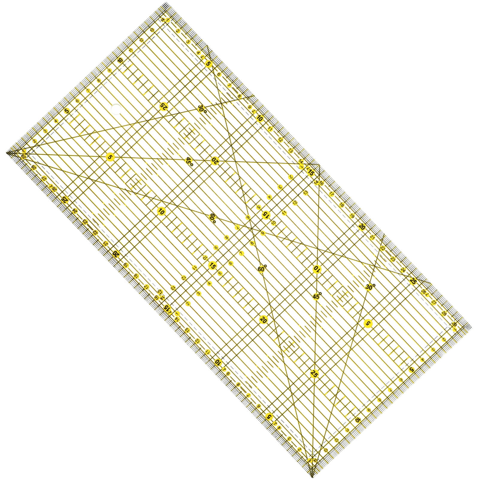 PAMINGONO 1Pack Multi Color Quilter's Ruler with for Quilting and ...
