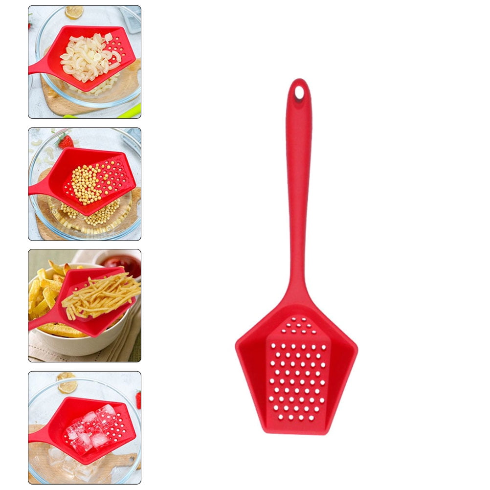 PAMINGONO 1Pack Red Silicone Multifunctional Kitchen Strainer for ...