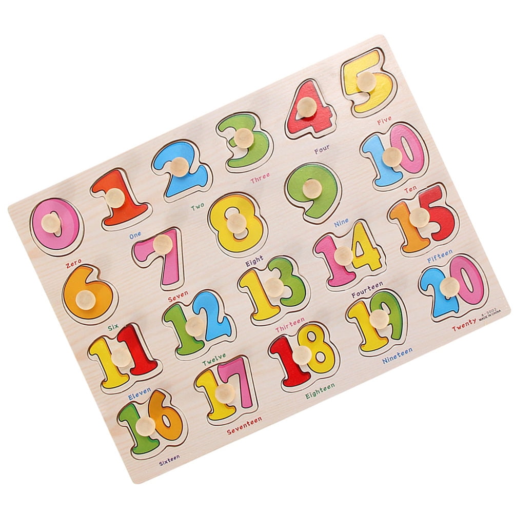 PAMINGONO 1Pack Number Cardboard Cutout Numbers Puzzle Board For ...