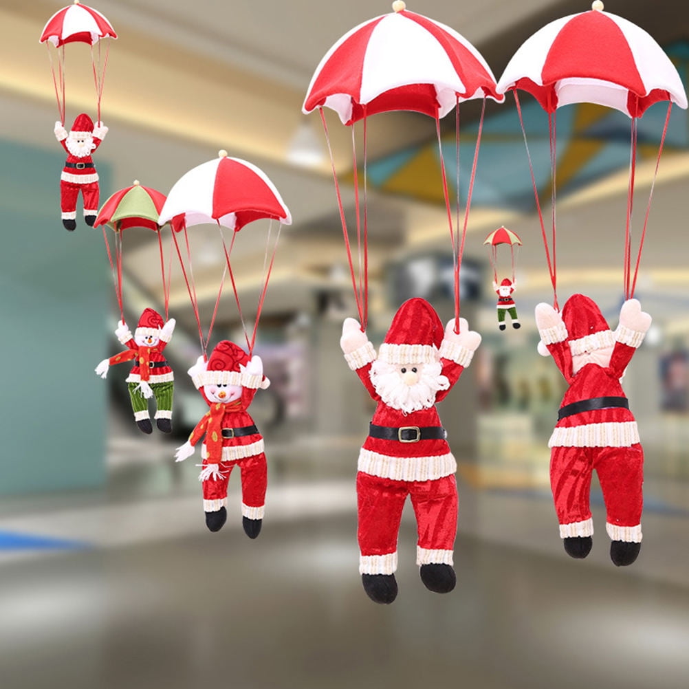 PAMINGONO 1Pack Ornaments For Tree Parachute Non Woven Red White 56 ...