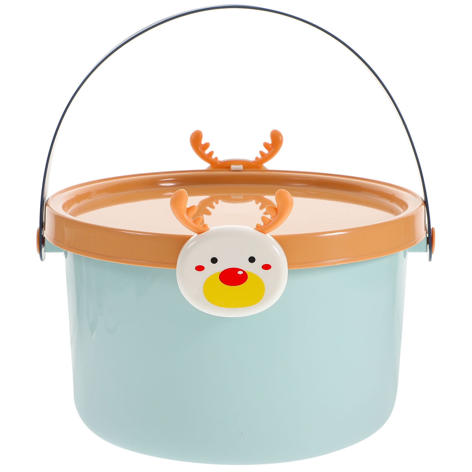 PAMINGONO 1Pack Plastic PE Double Layer Structure Toy Pail with Lid for ...