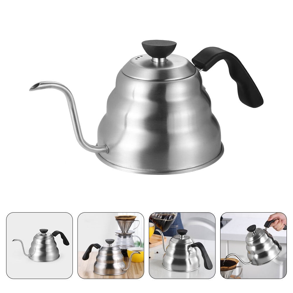 PAMINGONO Coffee Pour-Over Pot Stainless Steel 1Pack 1L Capacity ...