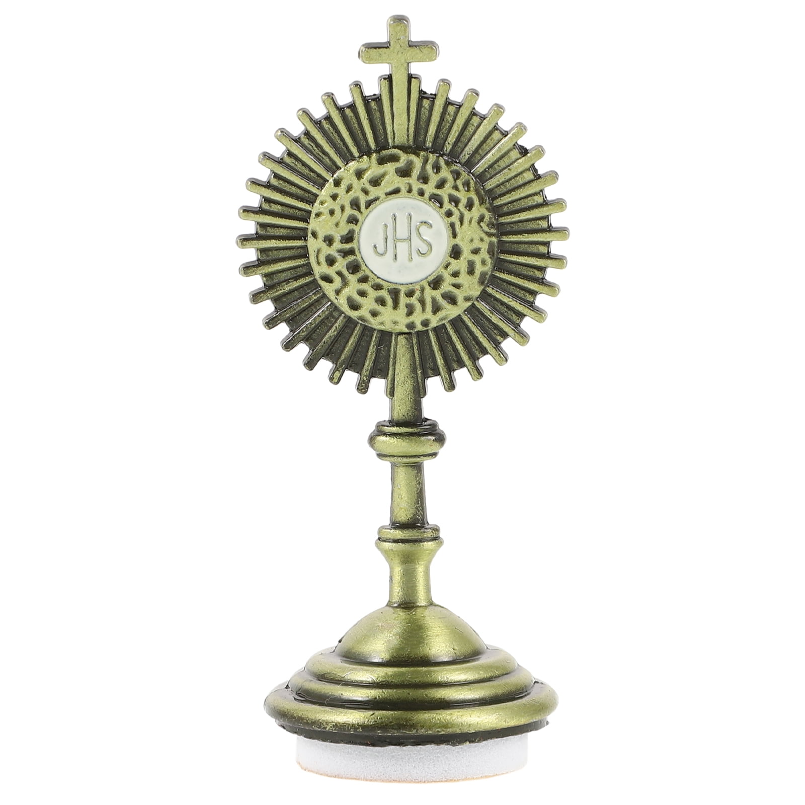 PAMINGONO 1Pack Tabletop Statue Zinc Alloy Standing Crucifix Cross ...